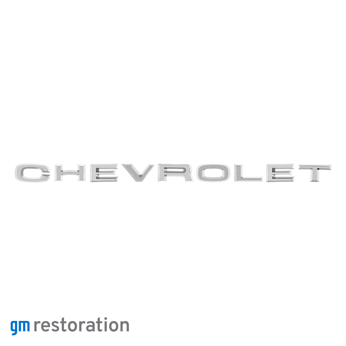 Chrome "CHEVROLET" Hood Letter Emblem Set For 1967-68 Chevy & GMC Truc ...