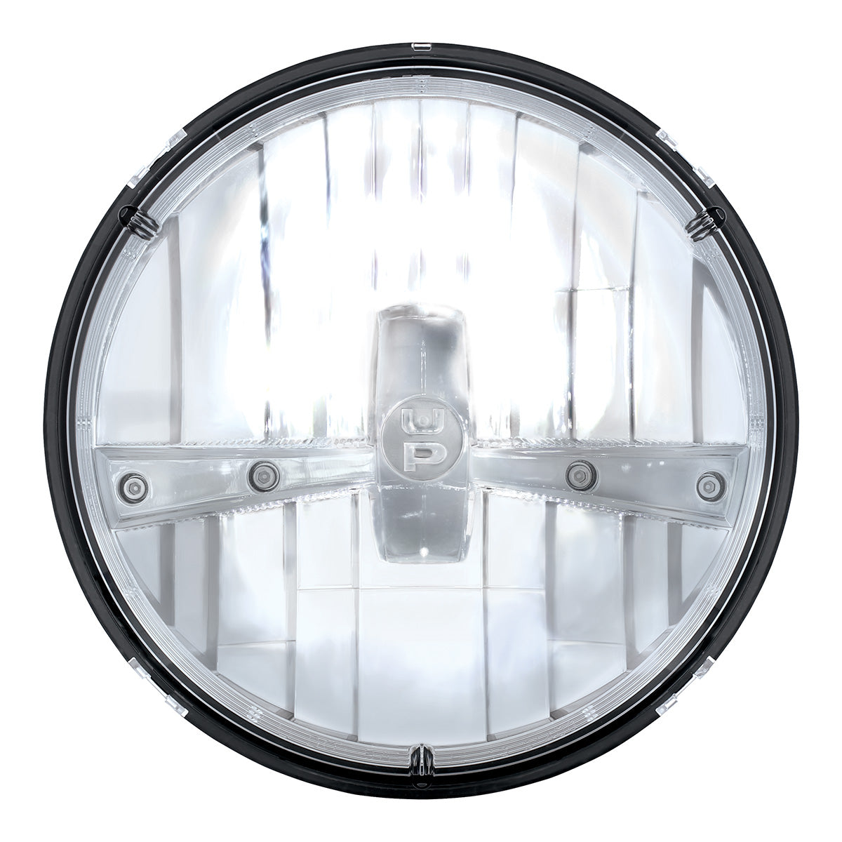 ULTRALIT - 5 High Power LED 7" Dual Function Headlight - Chrome ...