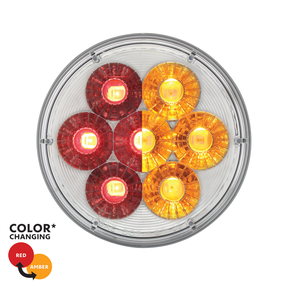 14 LED 4" Round Double Fury Light (Stop, Turn & Tail) – United Pacific