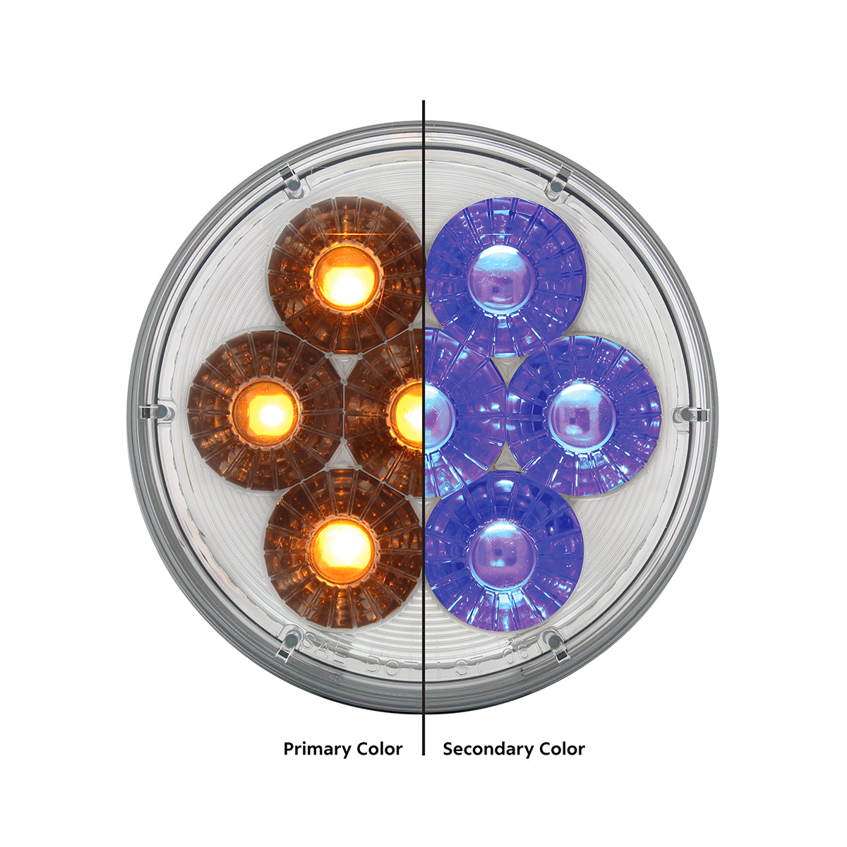 14 LED 4" Round Double Fury Light (Turn Signal) – UPcarparts