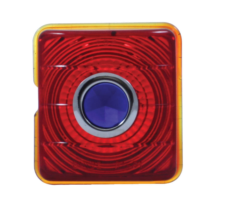 Glass Tail Light Lens With Blue Dot For 1951-52 Chevy Passenger Car ...