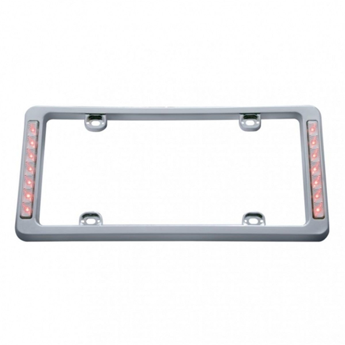 14 LED Chrome License Plate Frame – UPcarparts