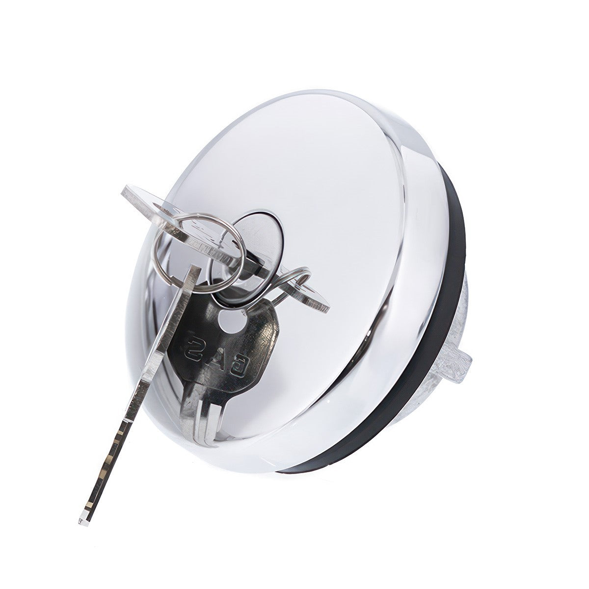 Chrome Vented Locking Gas Cap With Two Keys For Various 1947-71 Chevy ...